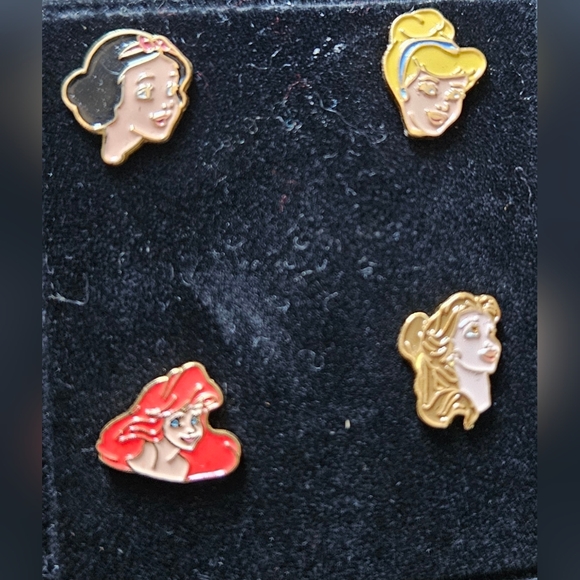 Disney | Other | Disney Princess Mini Face Character Pin Set | Poshmark